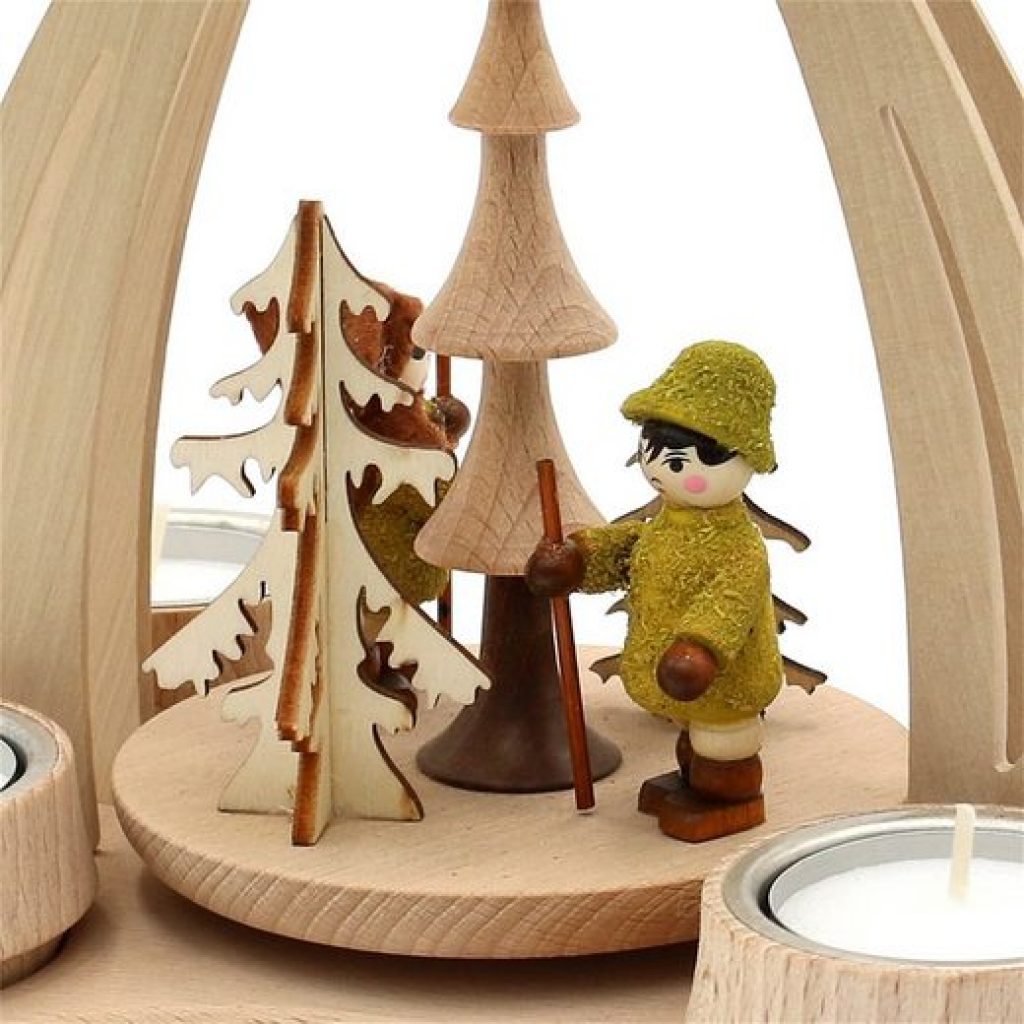 ️SIGRO Weihnachtspyramide »Holz Teelicht-Pyramide Moosleute« kaufen